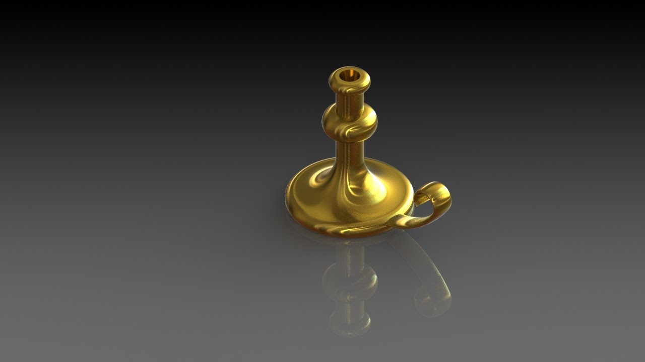 How to make a Candlestick in SolidWorks - YouTube
