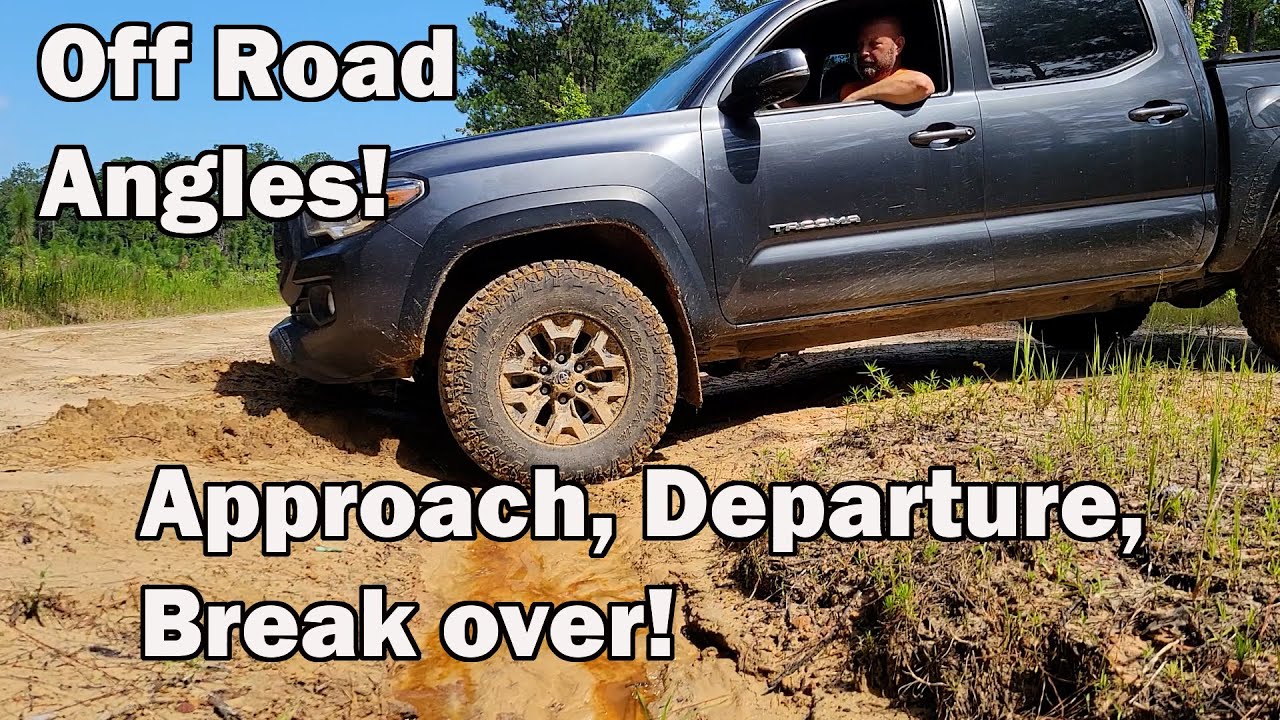 Off Road Truck Approach Angle Departure Angle Break Over Angle Example ...