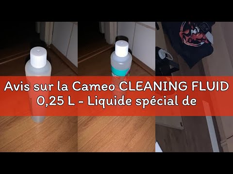 Avis sur la Cameo CLEANING FLUID 0,25 L - Liquide spécial de nettoyage de machines à fumée 250 ml