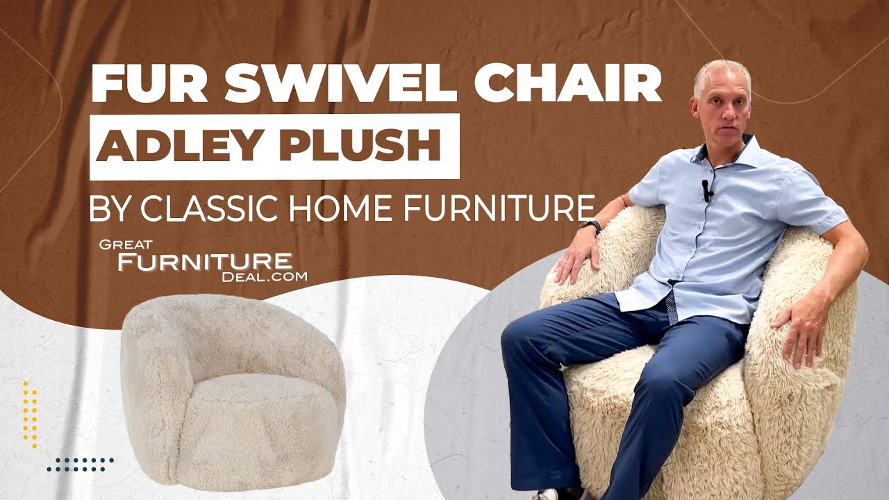 Adley Plush Swivel Chair by Classic Home Furniture - The Perfect Blend ...