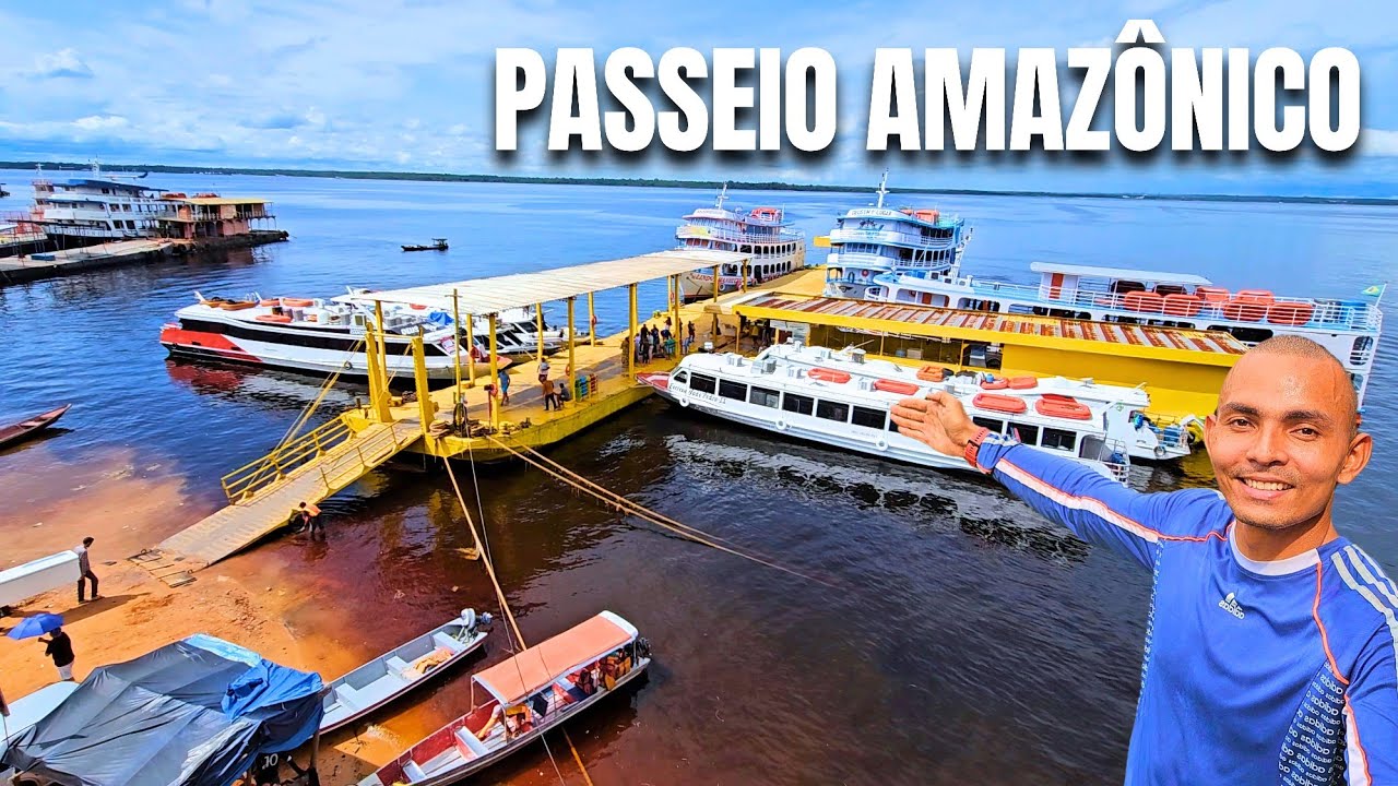 UM PASSEIO AMAZÔNICO de LANCHA/ ENCONTRO DAS ÁGUAS/ Rio Negro/Solimões ...