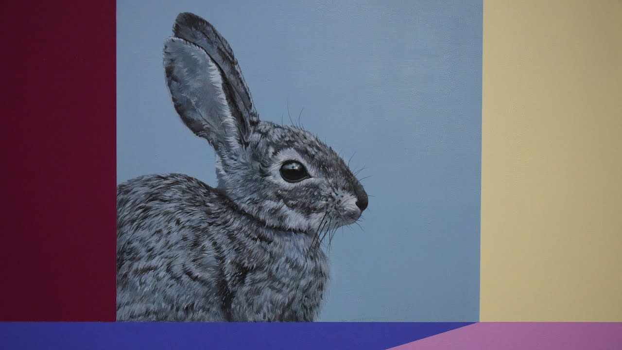 PAINT A RABBIT IN 5 COLORS | PAINTING PROCESS | ACRYLIC PAINTING | FOR ...