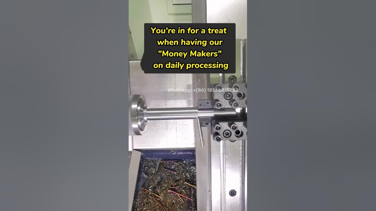 How to process the S.S workpiece by Smartlathe efficient CNC model SL-46 - YouTube