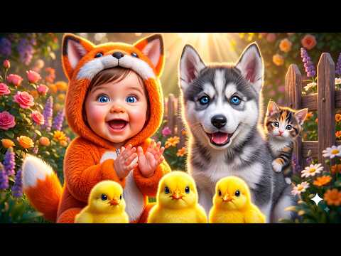 Baby Plays Hide & Seek with Cute Baby Animals! 🐶🐥🙈 | Where Is My Pet?! Fun Video for Kids