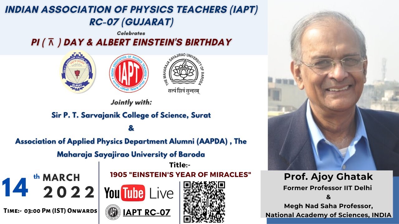 Pi ( ⊼ ) Day & Albert Einstein's Birthday | 1905, EINSTEINS YEAR OF ...