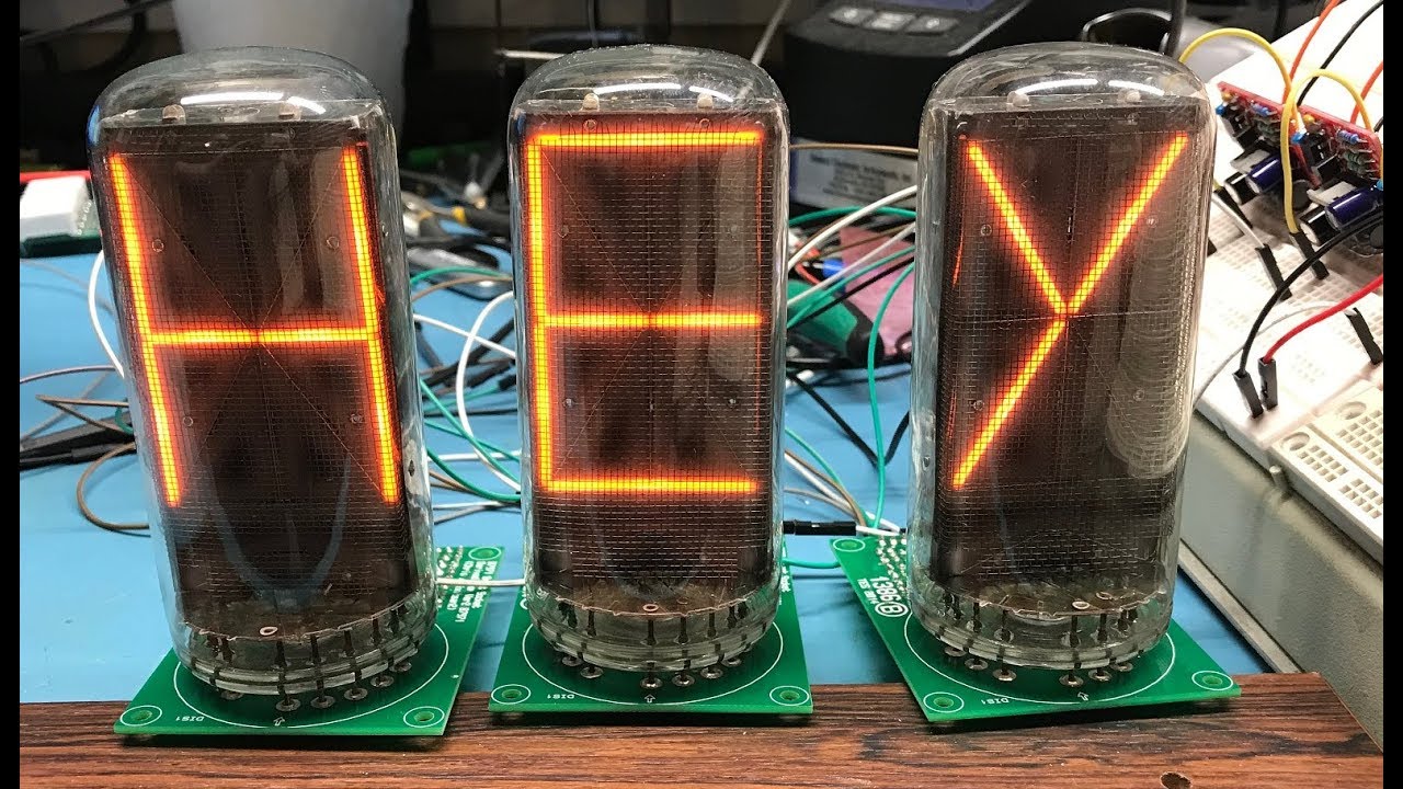 B7971 Clock - Part 7 - Lighting up three of the tubes and odd noises ...