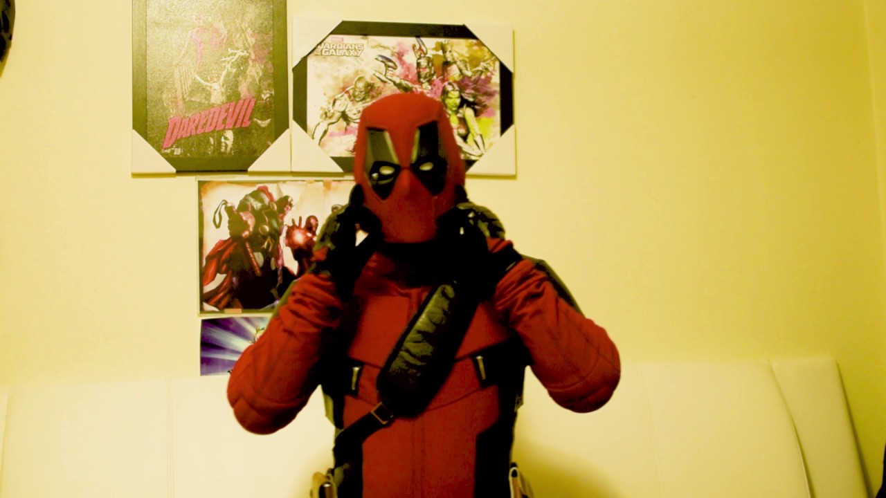 Second ComicCon with Deadpool Suit by Costume Replica Cave Review - YouTube
