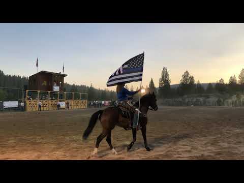 Jack Pine Rodeo tribute to police officers - YouTube