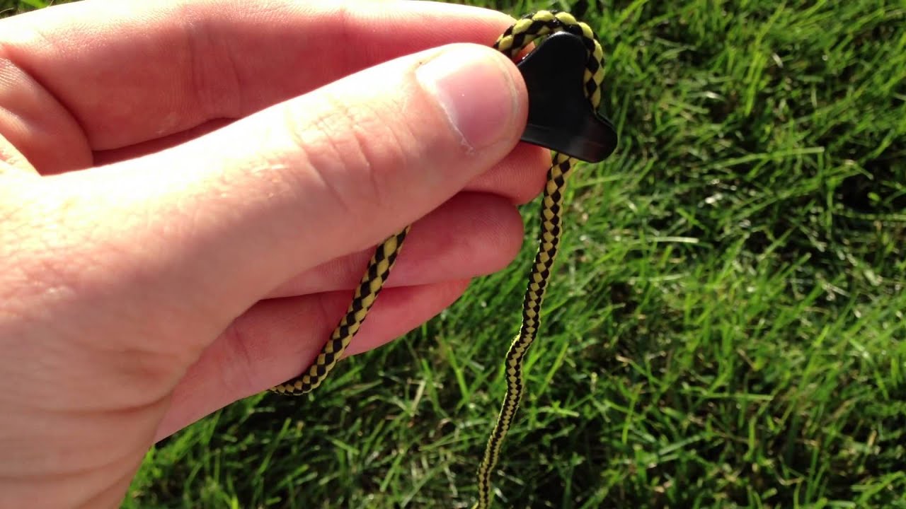 ALPS Mountaineering Lynx 4 Tent Guy Rope set up - YouTube