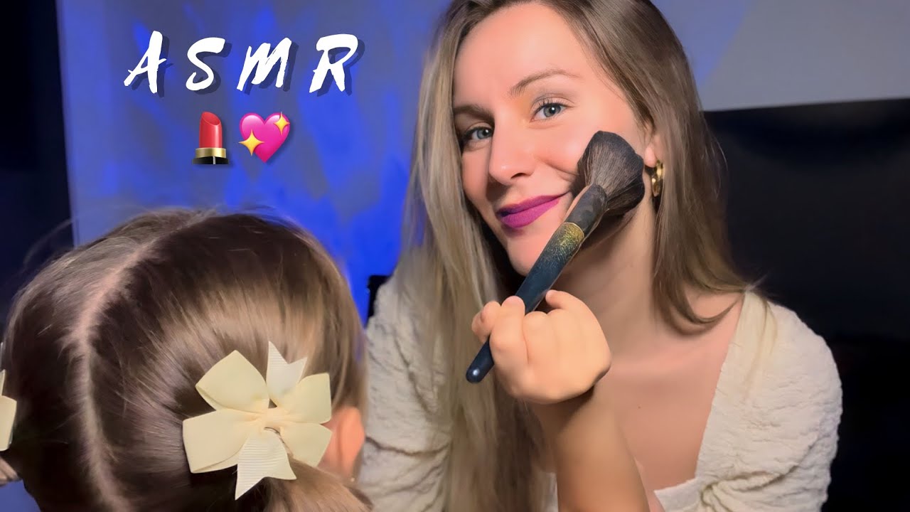 ASMR - MI HIJA ME MAQUILLA🩷 asmr con mucho amor 🥰 - YouTube
