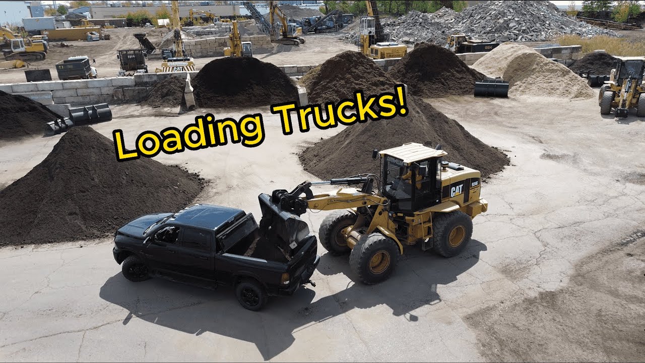 CAT 930H Front End Wheel Loader Loading Trucks - Cab POV - YouTube