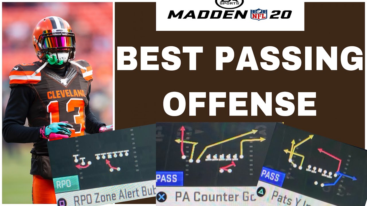 MADDEN 20 -BEST PASSING OFFENSE. GUN TRIPS TE PATS FULL SCHEME IS ...