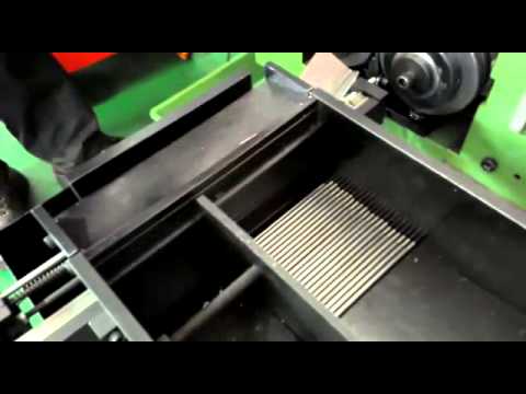 FEDA automatic type thread rolling machine fan shaft threading machine FD-3T - YouTube