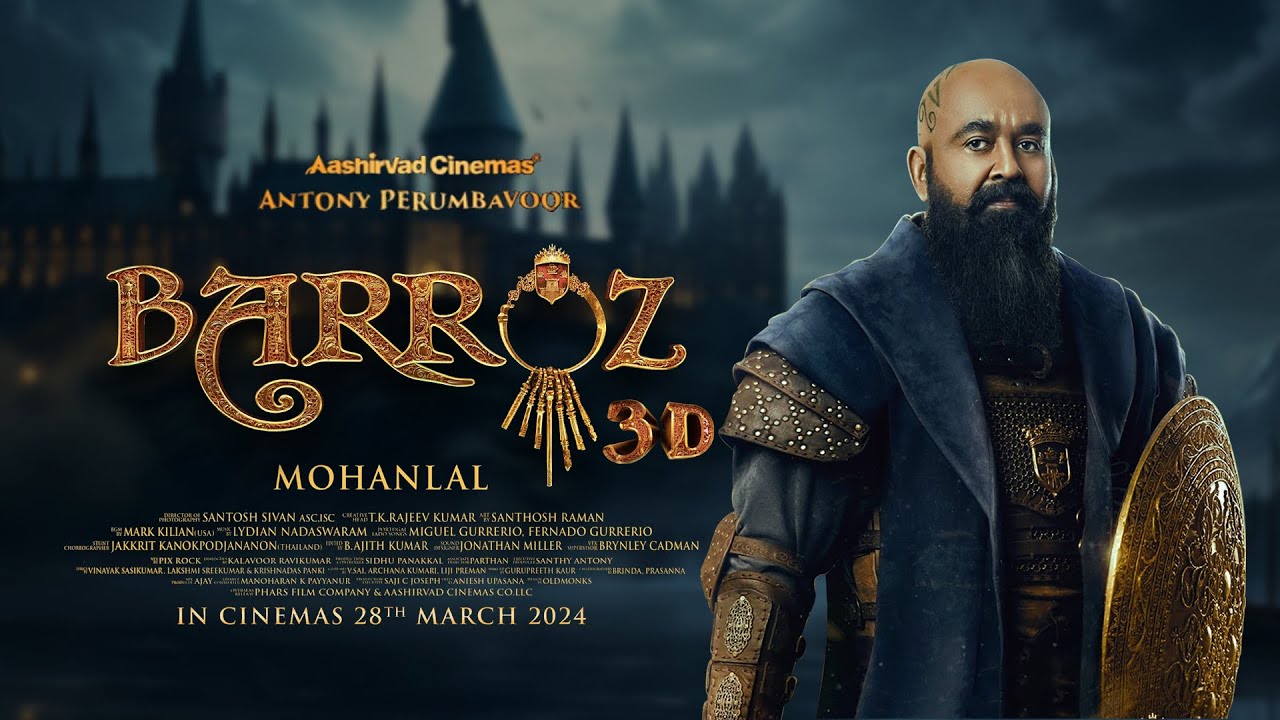 Barroz I Motion Poster I Mohanlal I Ashirvad Cinemas I Antony ...