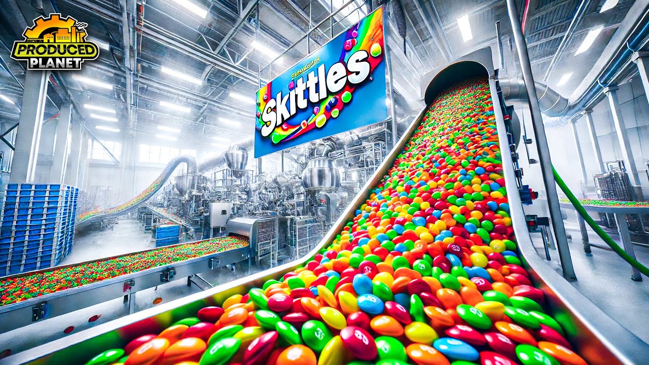 Ever wanted to know how the famous Skittles are made in a factory ...