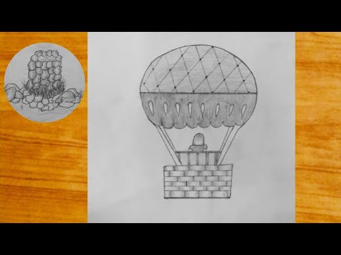 how to draw parachute/ step by step easy drawing - YouTube