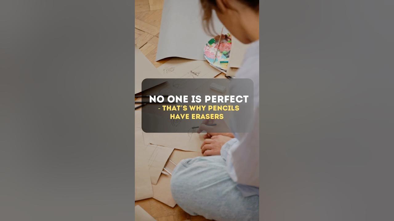“No one is perfect — that’s why pencils have erasers.” 🖤 Love this ...