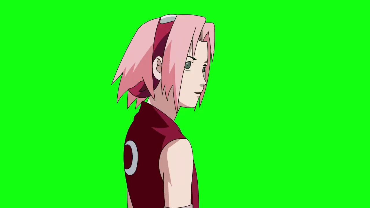 SAKURA GREEN SCREEN eps NARUTO SHIPPUDEN - YouTube