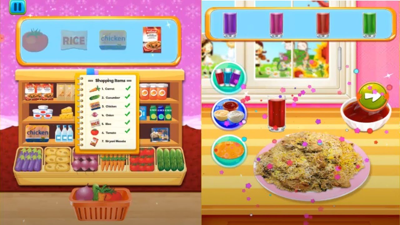 Chicken Biryani🍖🍗II Biryani Cooking🍜Indian Super Chef Food Game🍜🥩II🍲 ...