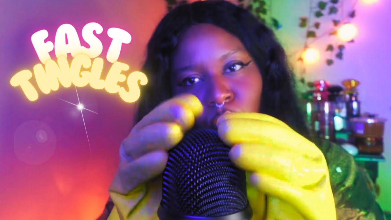 asmr | fast & aggressive triggers⚡️lip gloss application, clicky mouth sounds - YouTube