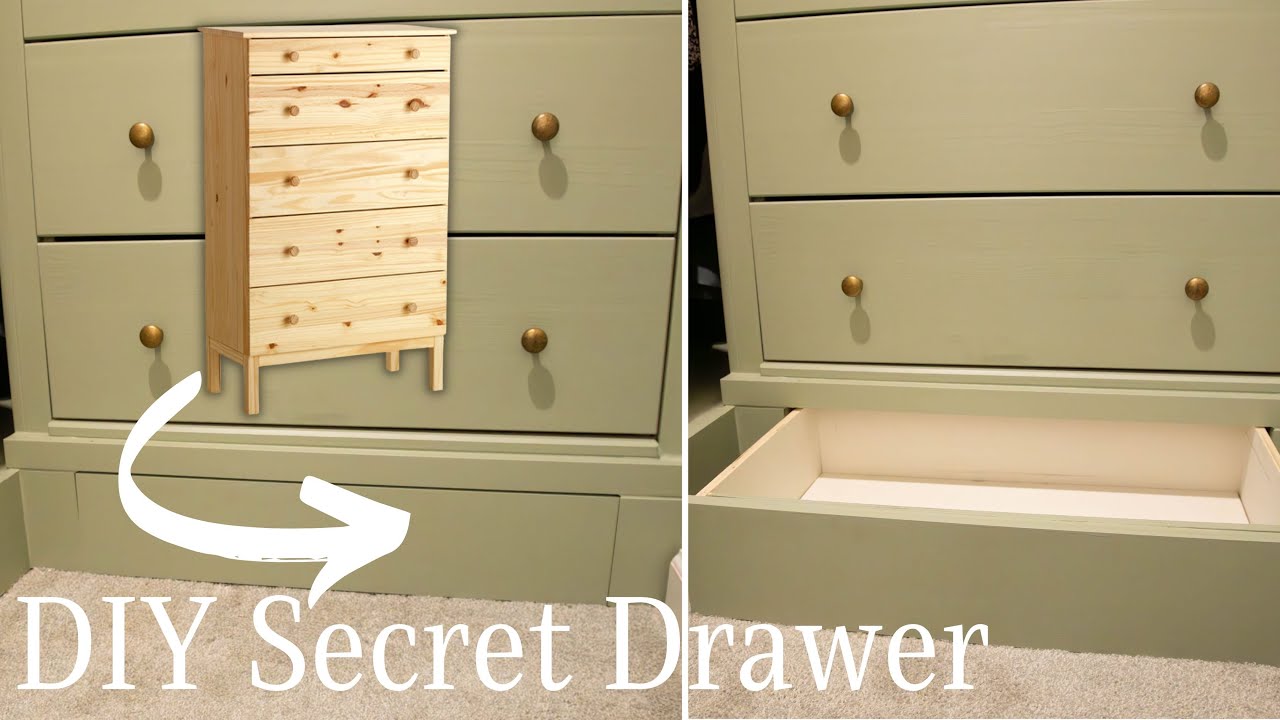 Building My First Drawer EVER for my custom closet | Easy Hidden Drawer ...