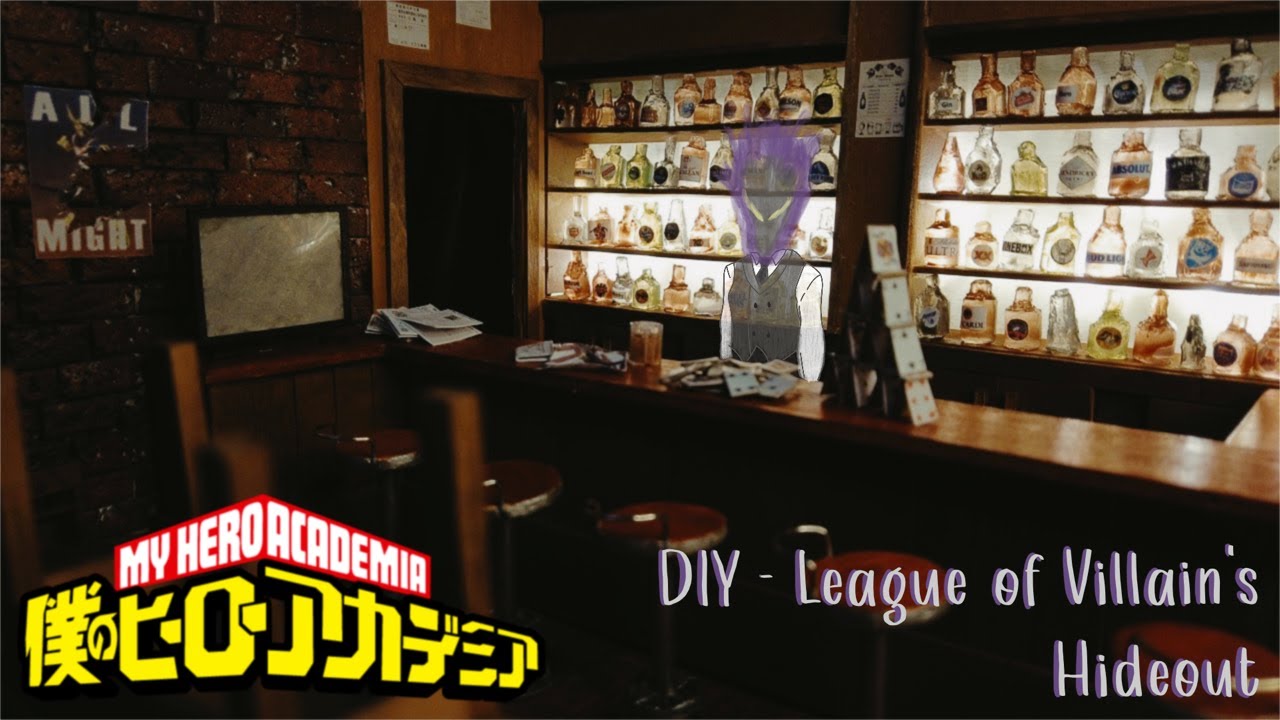DIY Miniature - Boku No Hero's Villain Bar - YouTube