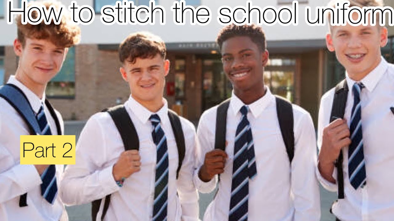 How to stitch your school uniform at home(part 2) stitching the cutted ...