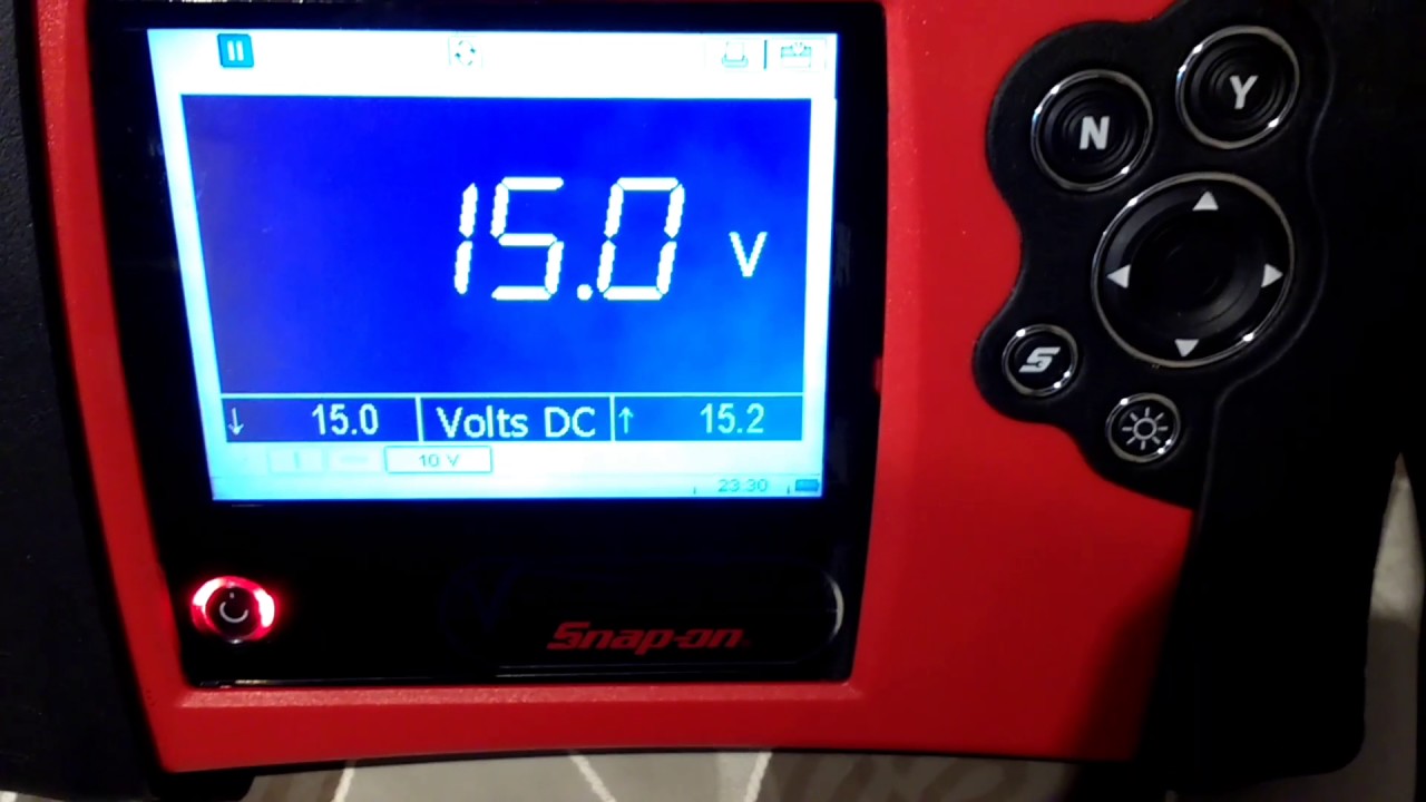 Snap on vantage Pro high volts reading - YouTube