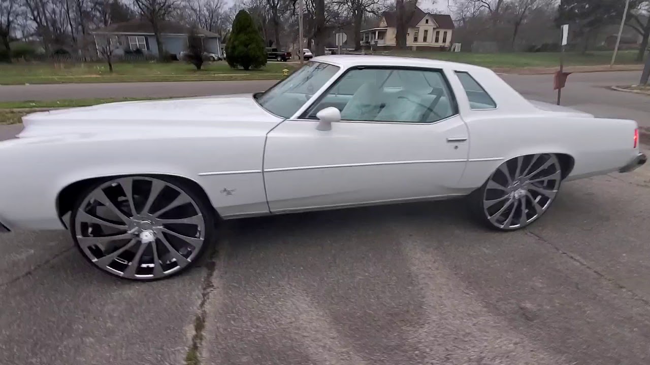 1974 PONTIAC GRAND PRIX SJ on 28" rims - YouTube