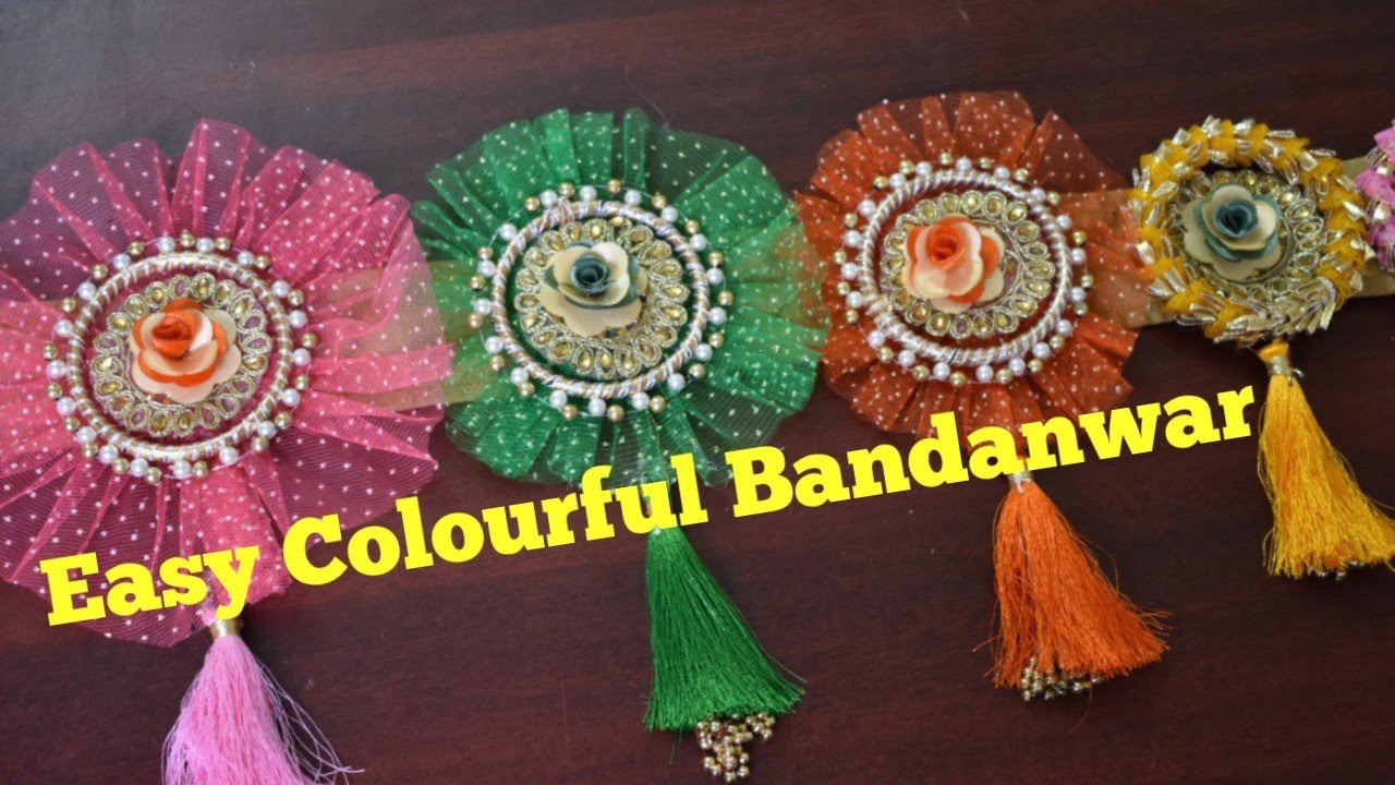 Designer Bandhanwar Making At Home | Door Hanging - New Design Of Toran ...