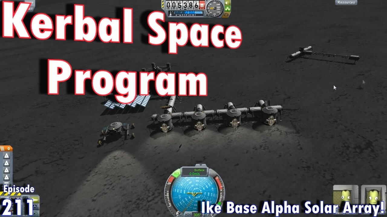KSP - Episode 211 - Ike Base Alpha Solar Array - YouTube