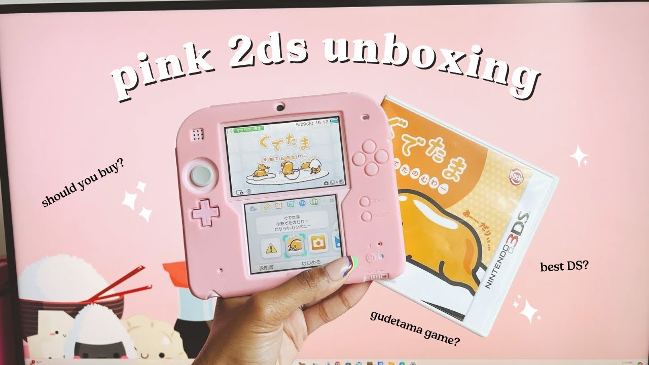 buying a pink 2DS in 2024 | set up + DS accessories + gudetama 3DS ...