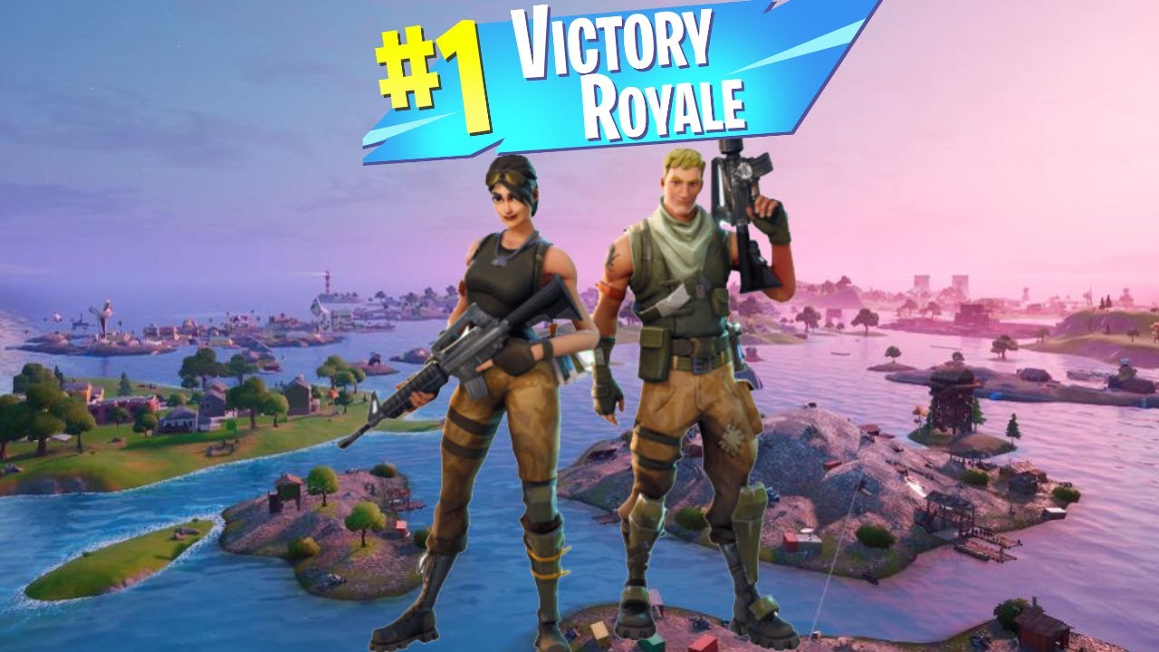 Playing Fortnite with friends - YouTube
