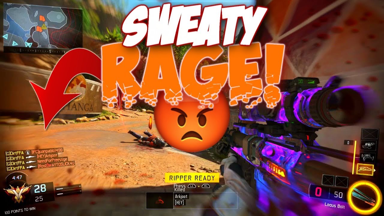 OLD MAN RAGES PATHETICALLY & some clips ;) ( BO3 HIGHLIGHTS! ) #SoaRRC ...