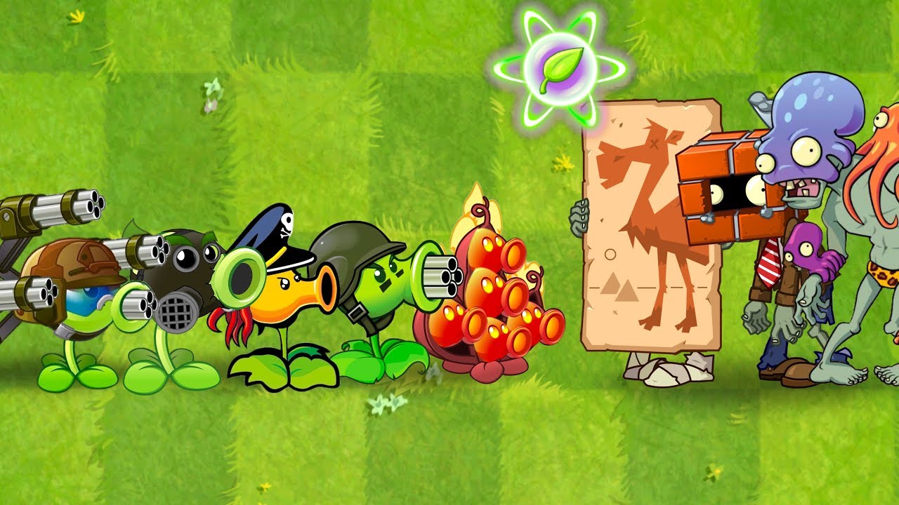 Every Peashooter vs Camel, Brickhead, Octo, Parasol Zombie Plants vs ...