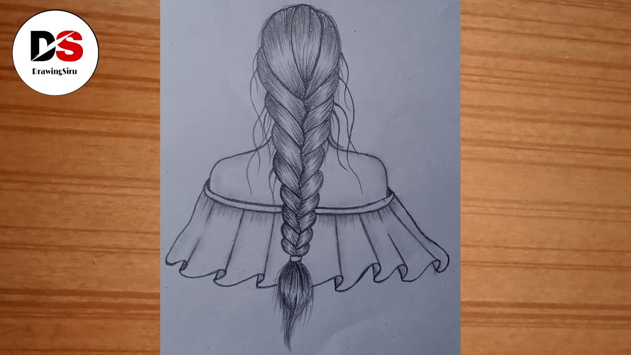 Easy way to draw a girl with beautiful hairstyle.Pencil sketch for ...
