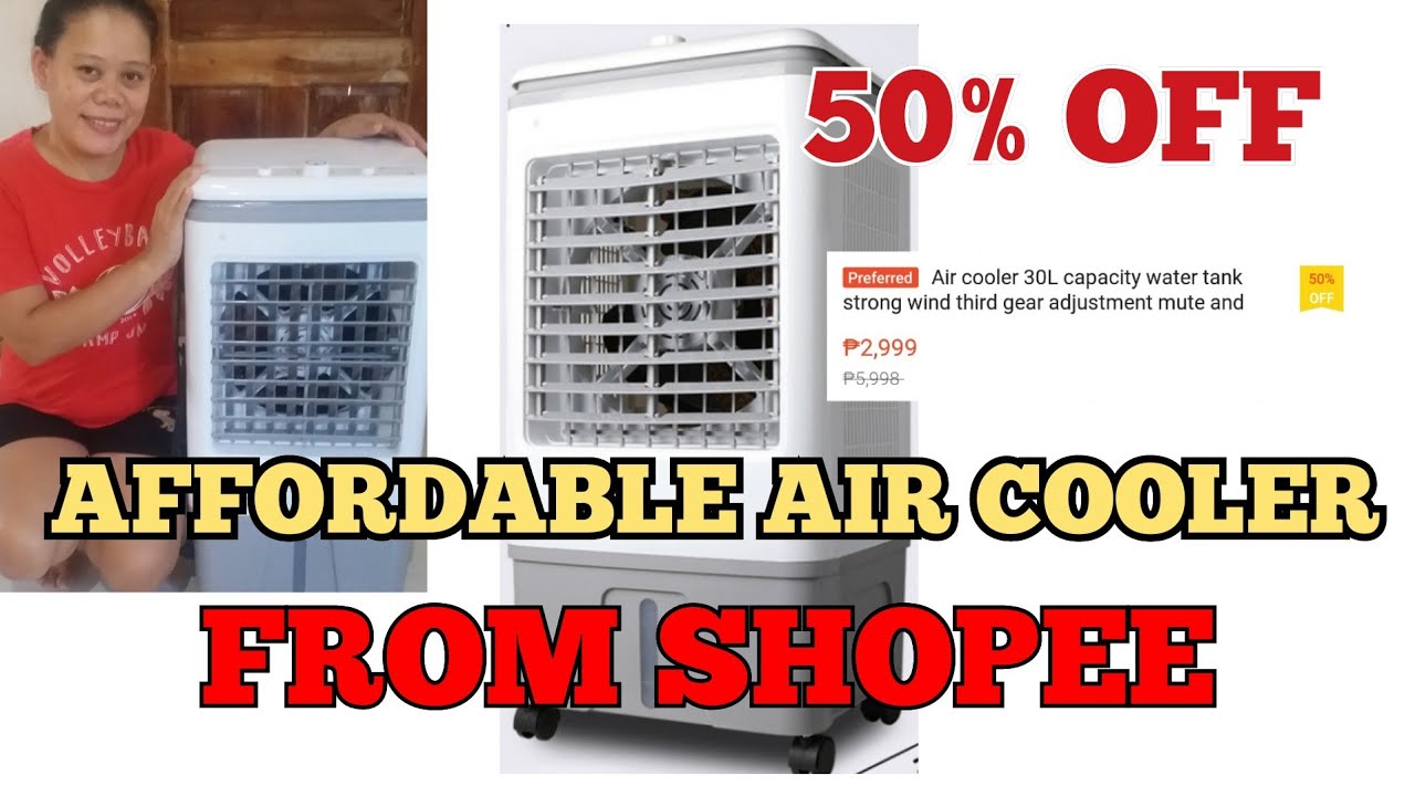 AFFORDABLE AIR COOLER FROM SHOPEE + UNBOXING | Neneng Koring - YouTube