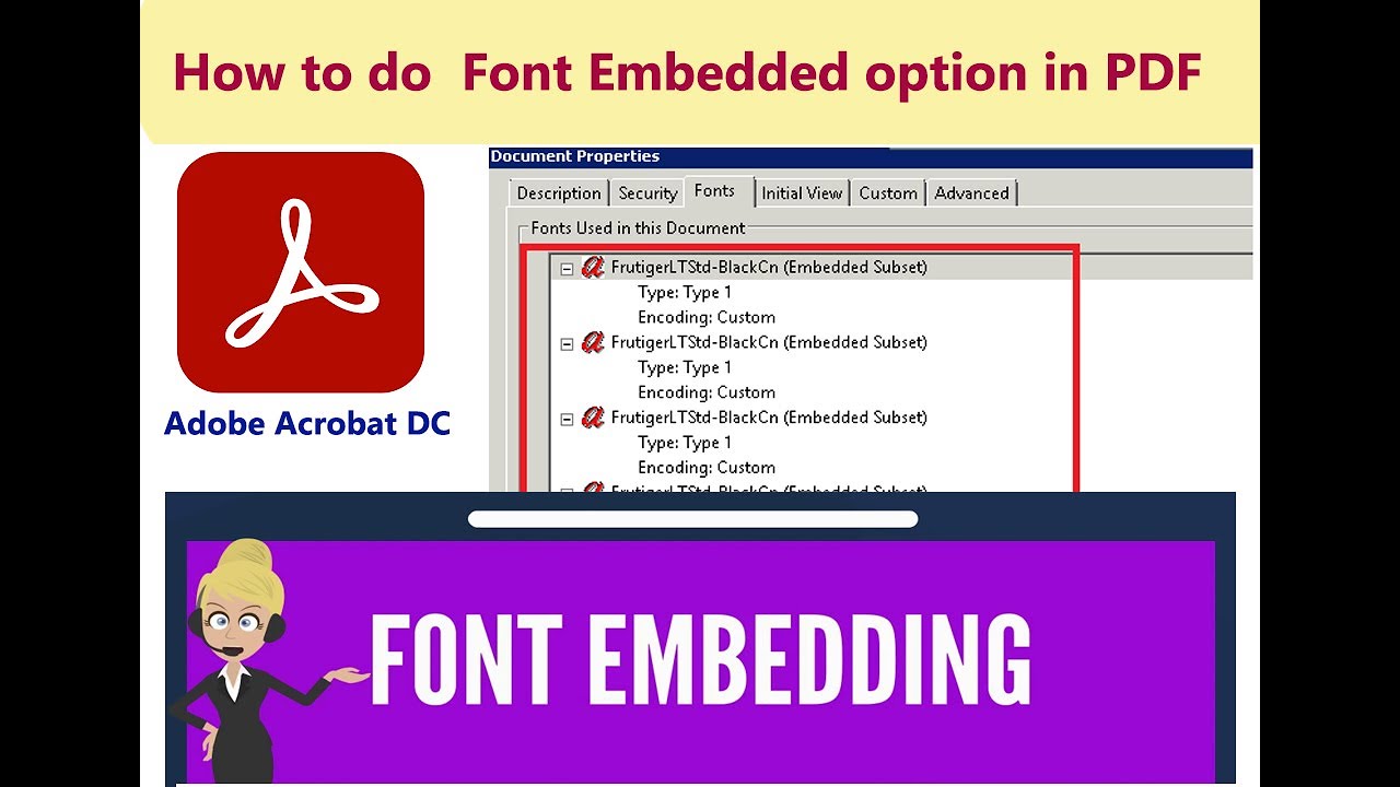 How To Do Font Embedded Option In PDF YouTube How To Do Font Embedded Option In PDF YouTube