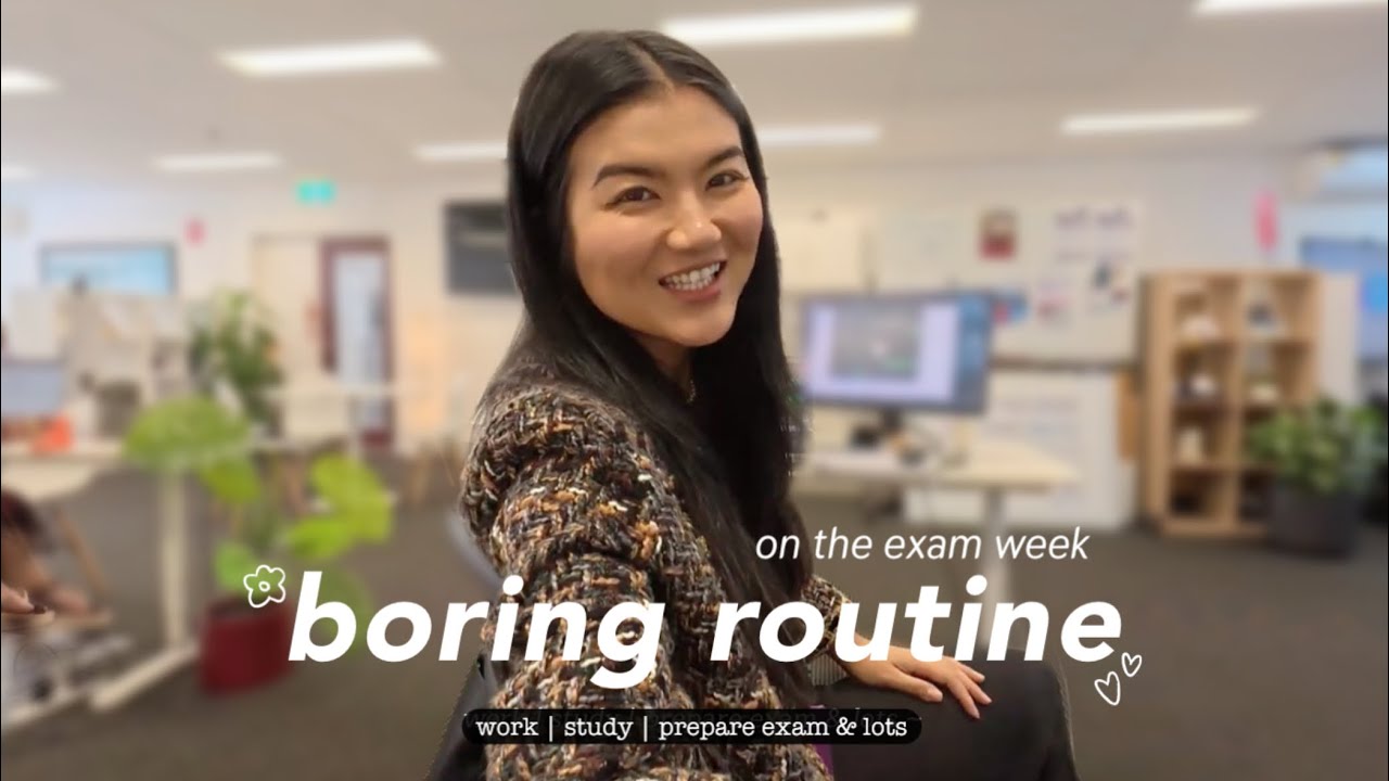 Boring week on 30’s ☘️| สัปดาห์เตรียมสอบ - how to จัดตารางชีวิต 📝 - YouTube
