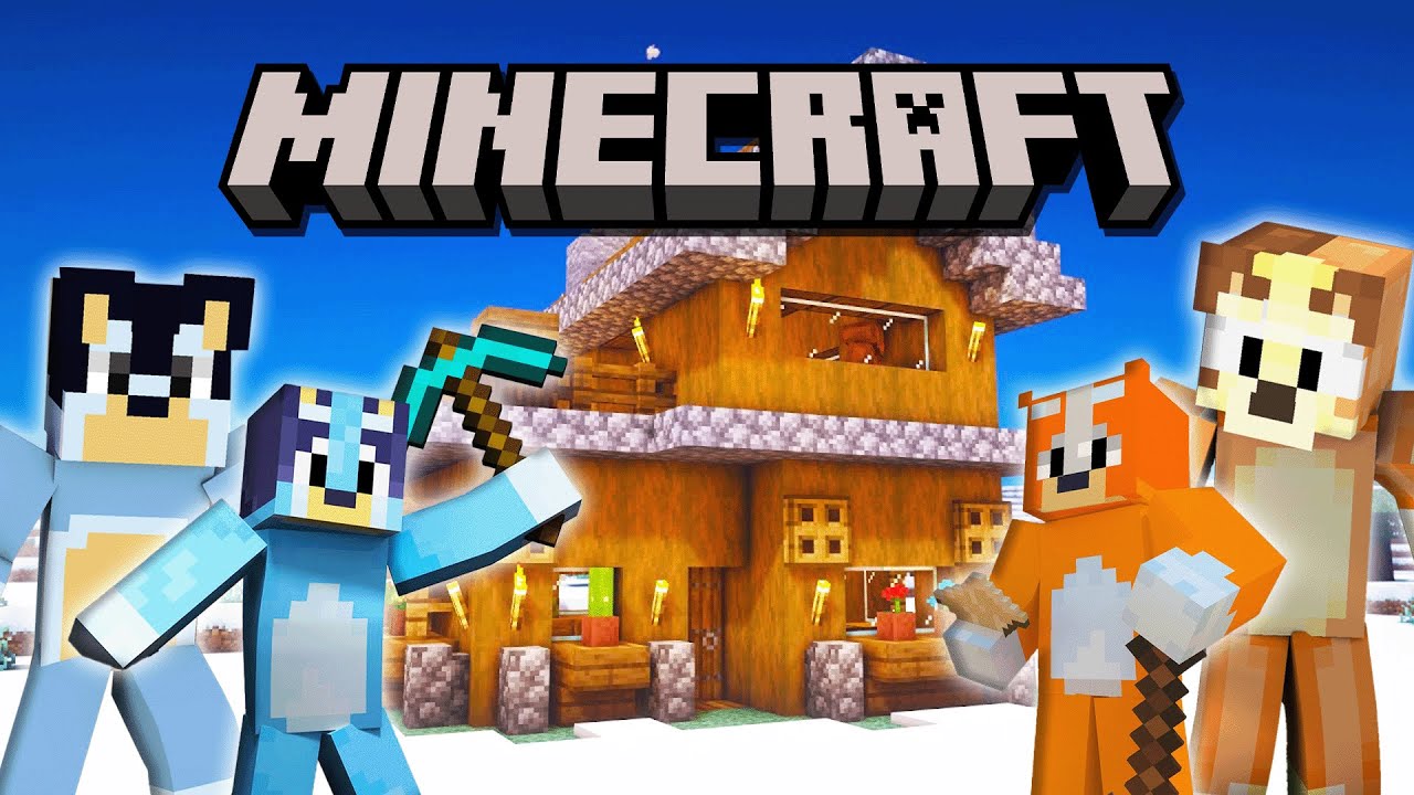 Bluey and Bingo Survive in the Arctic in Minecraft #2 - YouTube