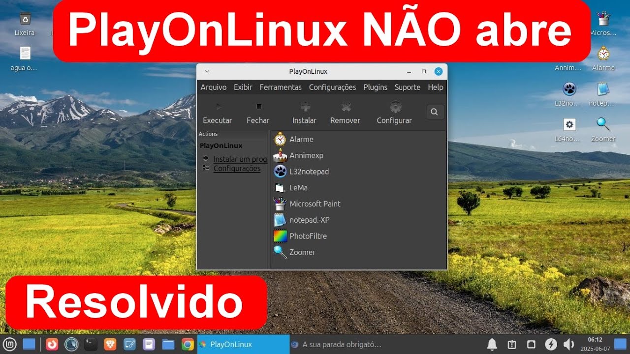 PlayOnLinux NÃO abriu no Linux MInt 22.1 - Ubuntu 22.04 (Resolvido ...