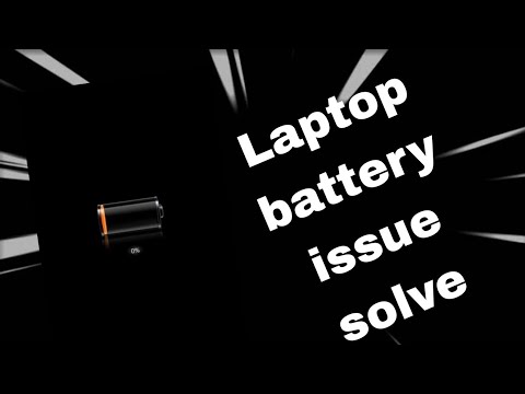 Laptop battery issue solve hp dell - YouTube