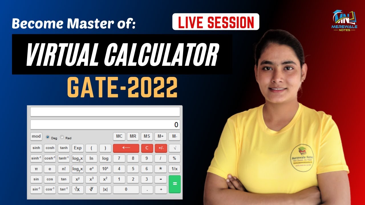 How to use GATE virtual calculator ? | Tips & Tricks for Effective ...