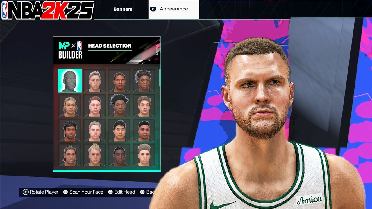 Best Kristaps Porzingis Face Creation NBA 2K25 - YouTube