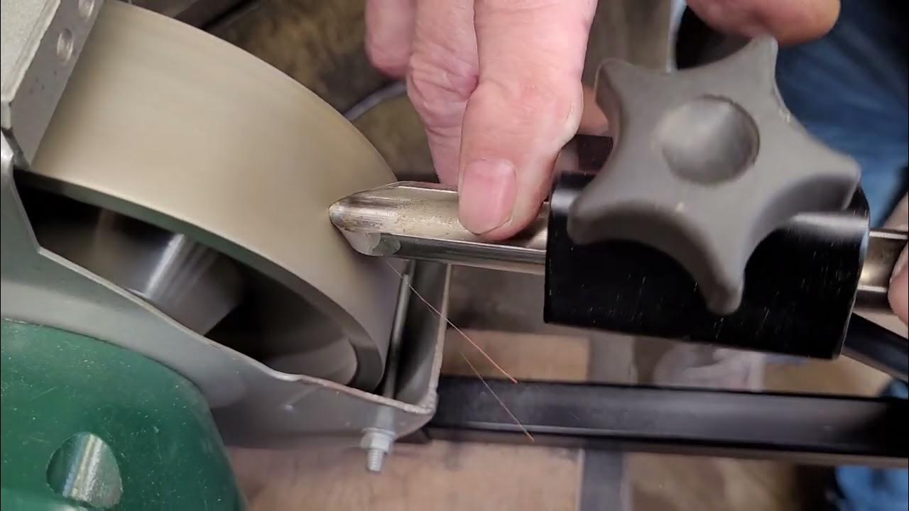 Bowl gouge chisel fingernail ellsworth grind sharpening using our jig, see desciption for ...