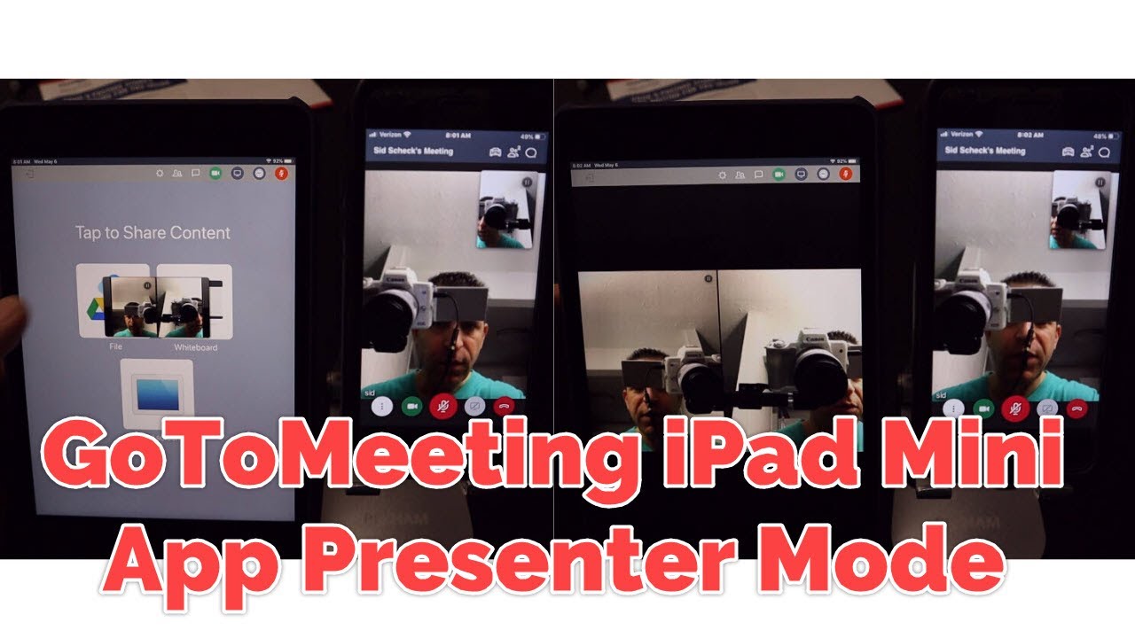 GoToMeeting App On The iPad Mini And Presenter Mode - YouTube