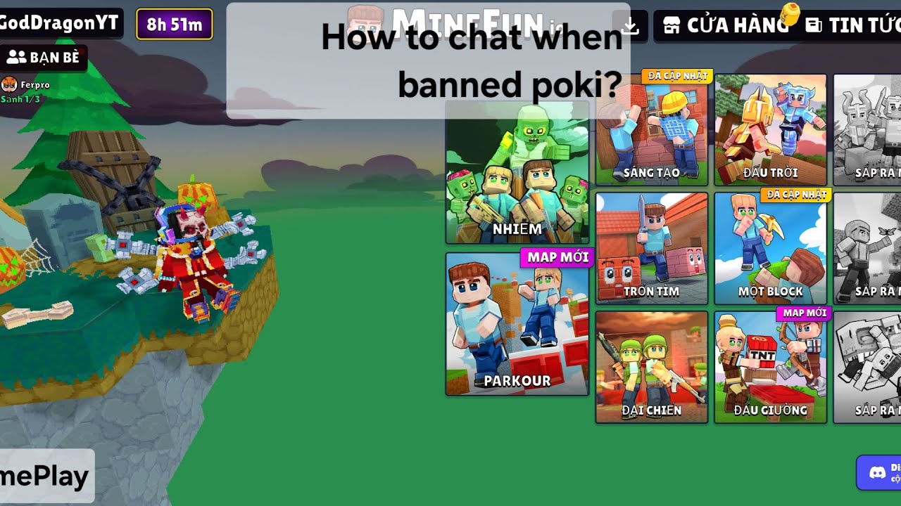 How to chat when banned poki? - YouTube