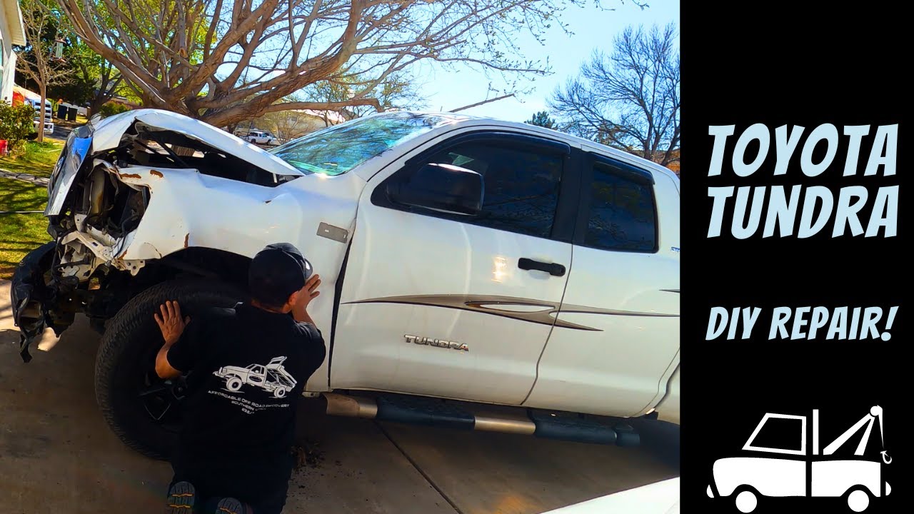 DIY Toyota Tundra Front-End Fix I WATCH US RESTORE THIS MONSTER! - YouTube