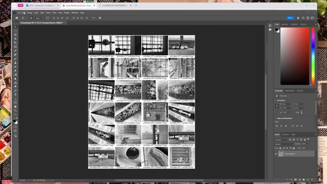 Contact Sheets in Photoshop (Windows) - YouTube