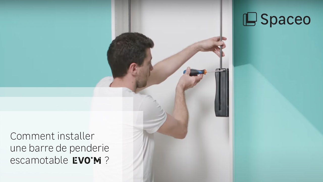 🔨 TUTO - Comment installer une barre de penderie escamotable Evo'M ...